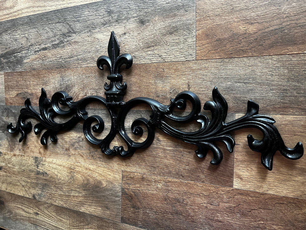 Iron Fleur de Lis Topper Pediment – Fleur De Lis Junkie